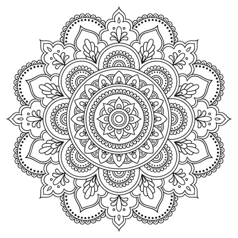 Oefening - Een Mandala Inkleuren - Scholistico