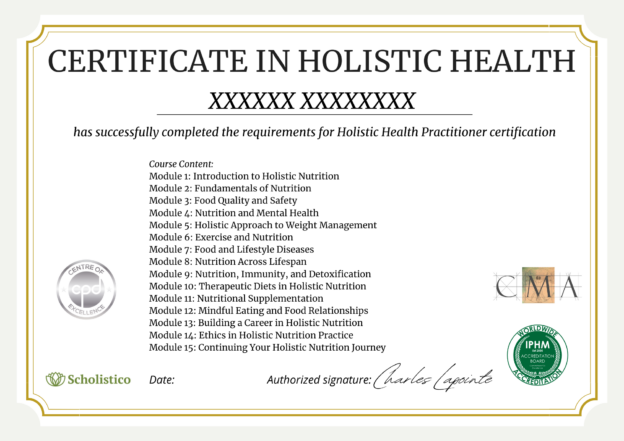 Holistic Health Practitioner Certification Course - Scholistico