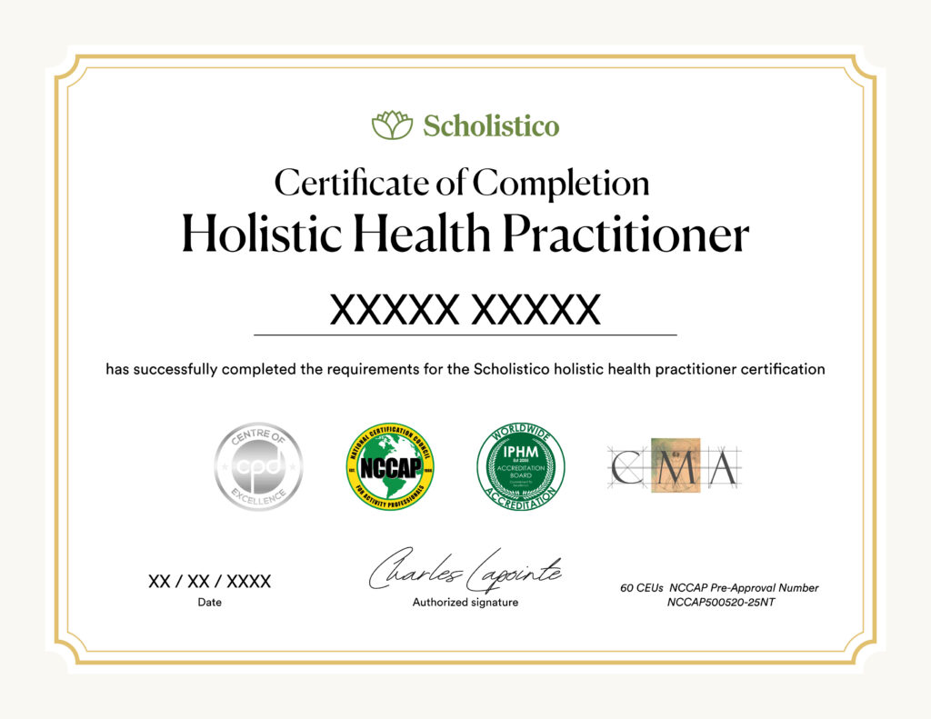 Holistic Health Practitioner Certification Course - Scholistico