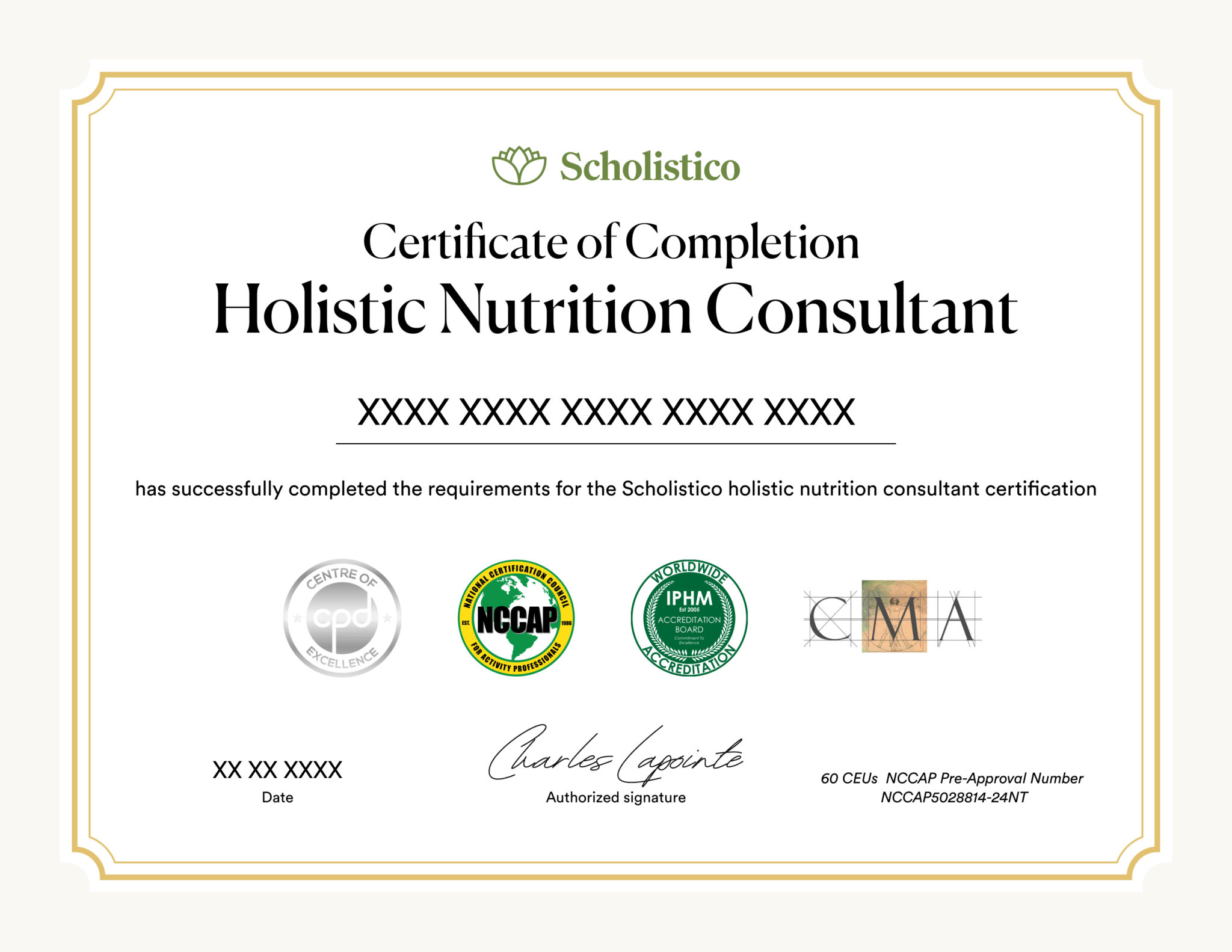 Holistic Nutrition Consultant Certification Course - Scholistico